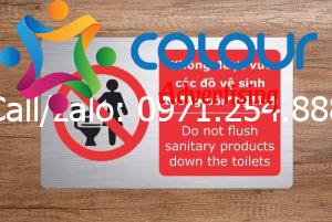 Biển báo cấm xả rác bừa bãi giữ gìn vệ sinh chung đẹp giá rẻ