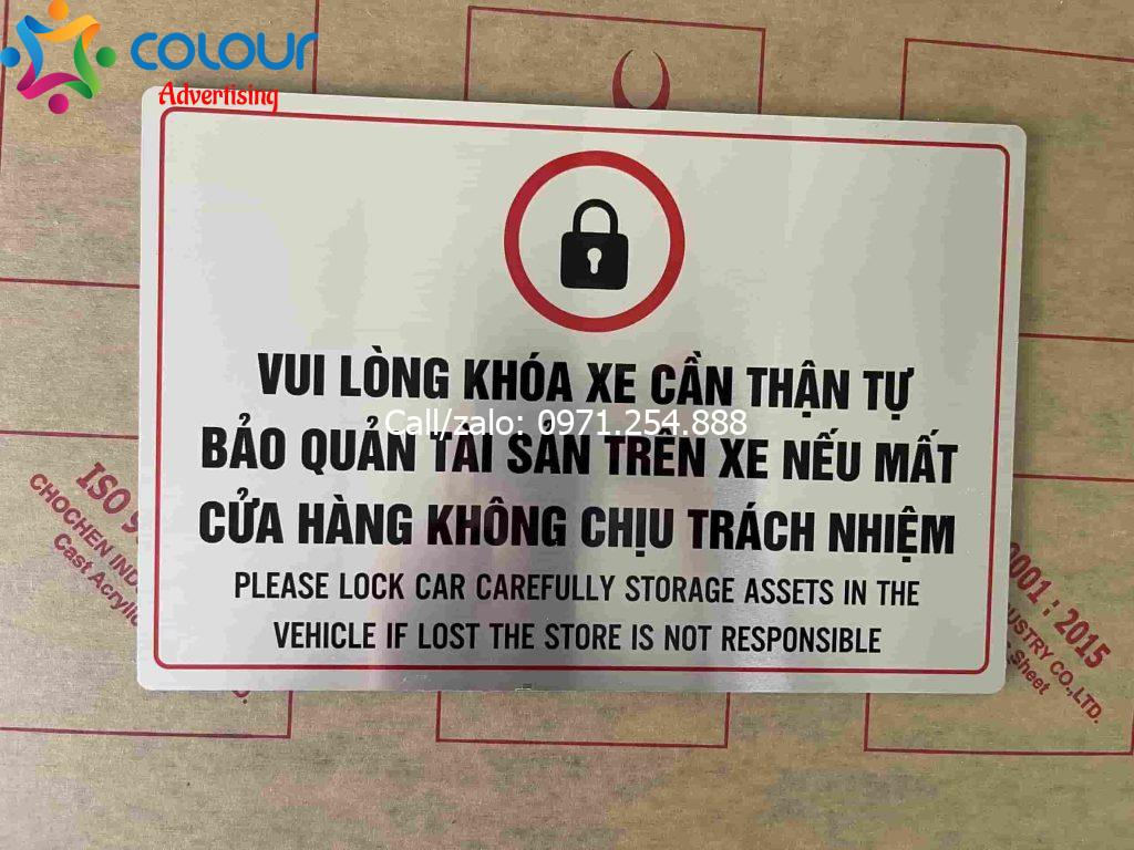 Biển báo cấm xả rác bừa bãi giữ gìn vệ sinh chung đẹp giá rẻ