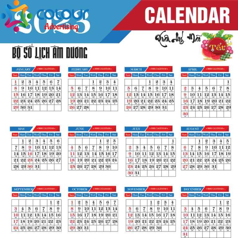 Link tải: Bộ số lịch âm dương 2023 Vector, Corel, PDS, AI miễn phí